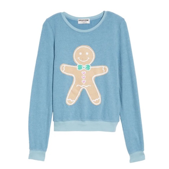 Wildfox | Sweaters | Wildfox Dream Scene Gingerbread Man Sweatshirt ...